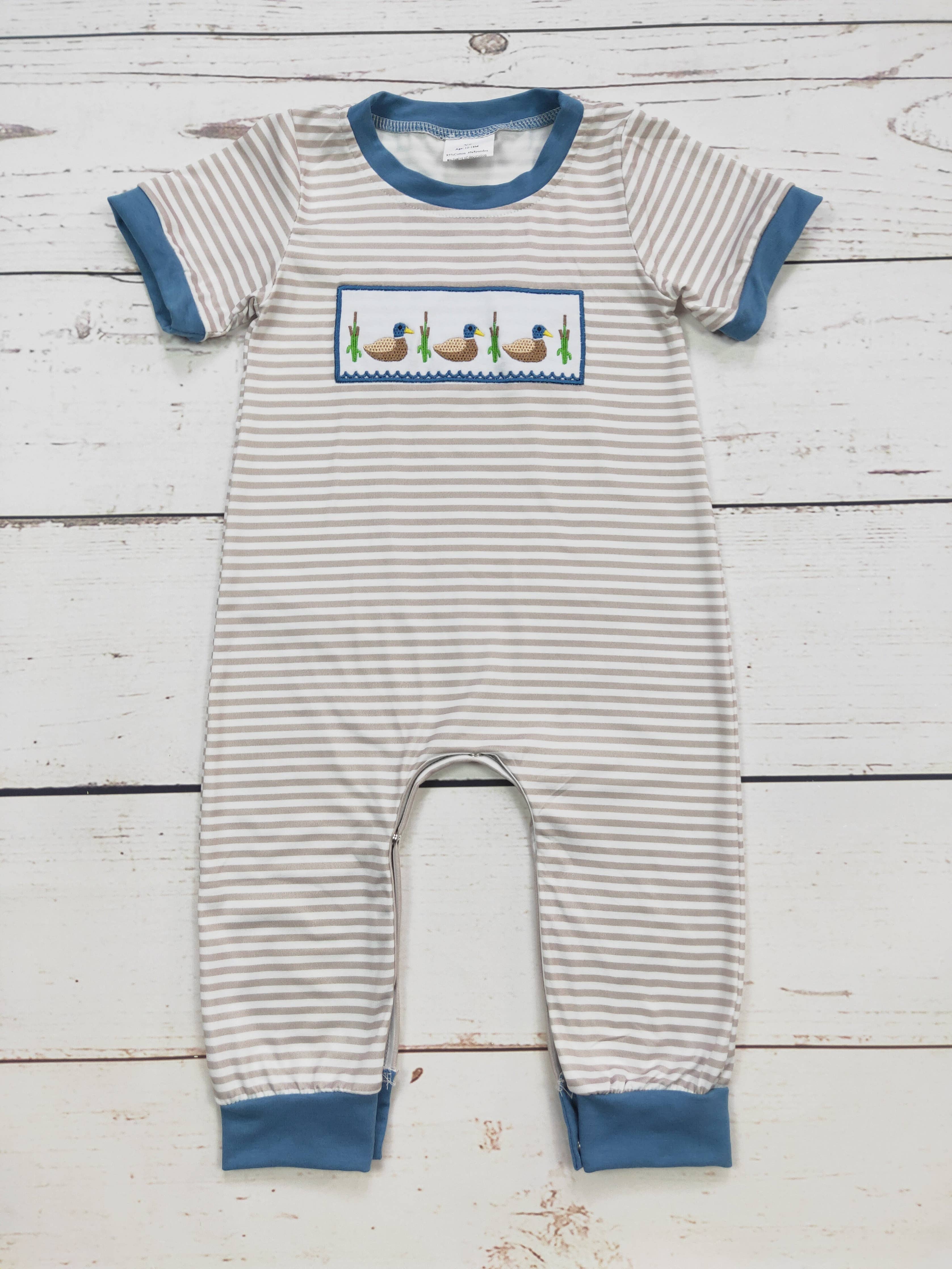 sassy kids palace - Baby Boy Duck Appliqué Onesie – Lily & Lane ...